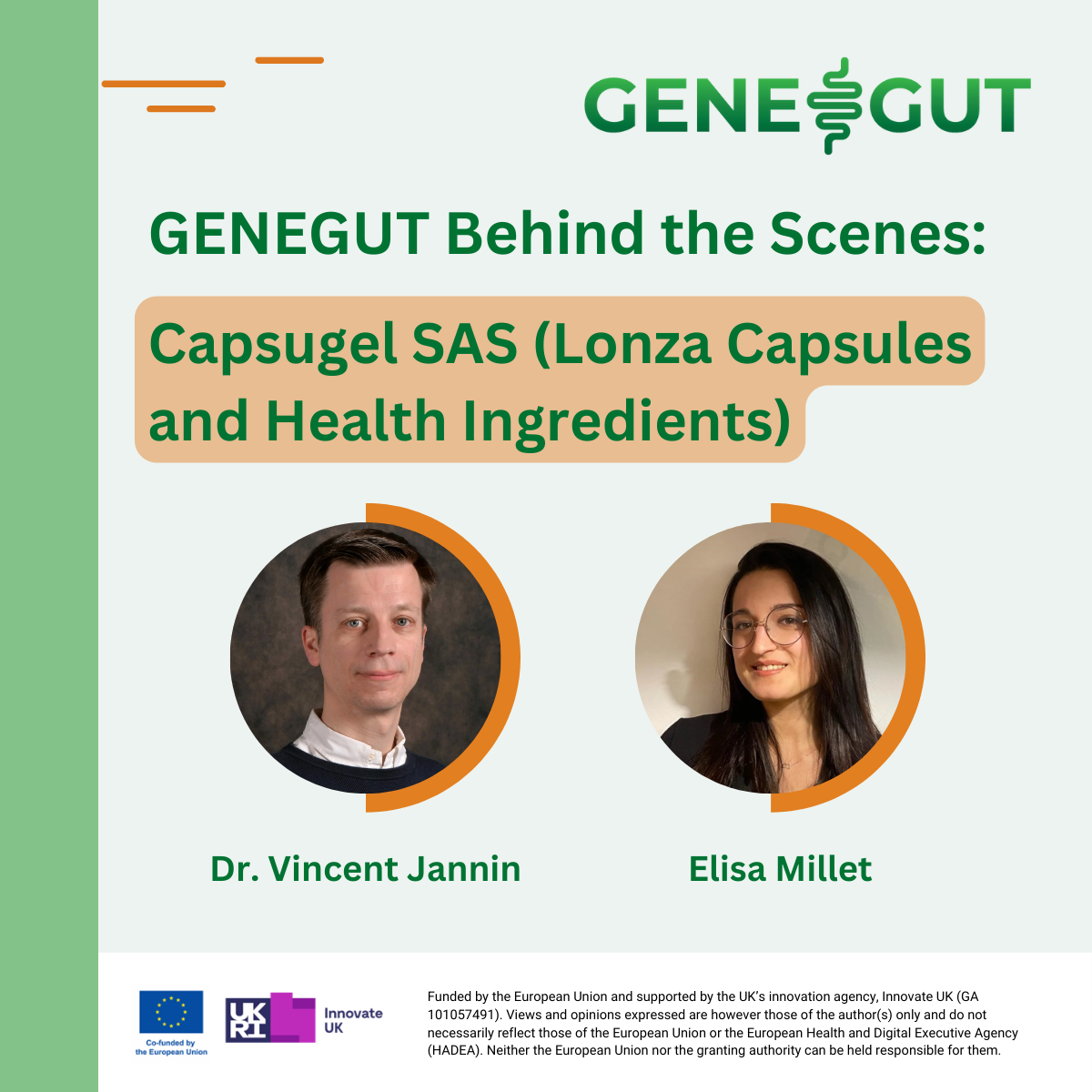 GENEGUT Behind the Scenes: Capsugel France SAS | Lonza Capsules and Health Ingredients